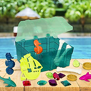 B. toys – Pirate Pool Toys – Diving Toys – 27 Sinking Pieces – Pool & Bath Set for Kids – 6 Years + – Treasures Ahoy!