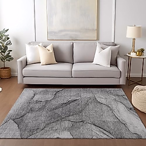 Addison Rugs Chantille ACN607 Gray 9' x 12' Indoor Outdoor Area Rug, Easy Clean, Machine Washable, Non Shedding, Bedroom, Living Room, Dining Room, Kitchen, Patio Rug