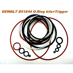 Ganivsor O-Ring Kit for DeWALT D51844 D51822 Framing Nailer & 647956-00 Trigger Ring