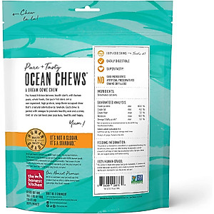 The Honest Kitchen 3 Pack of Crispy Cod Fish Skins Small Chews for Dogs, 2.75 Ounces Each, Single Ingredient