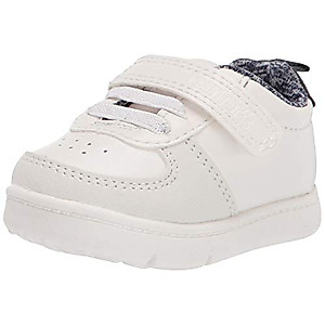 Carter's baby boys Kyle Fashion Sneaker First Walker Shoe, White, 3.5 Infant US