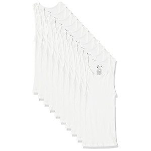 Hanes Boys' Tank Undershirt, EcoSmart Cotton Shirt, Multiple Packs Available, Assorted, Small