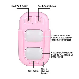 SOARING Teethbrush Timer for Kids, 2 Minutes Teeth Brushing and 20 Seconds Hand Washing Timer, Color Indicator Timer for Children Training Stick on Bathroom