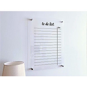 PERSONALIZED To Do Planner Clear Wall Calendar - Personalized Calendar 2024, Dry Erase Monthly Calendar Monthly and Weekly Wall Calendar 2024 with Marker Wall Planner