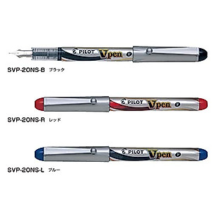 Pilot V Pen (Varsity) Disposable Fountain Pens, Black,Blue,Red Ink, Small Point Value Set of 3（With Our Shop Original Product Description）