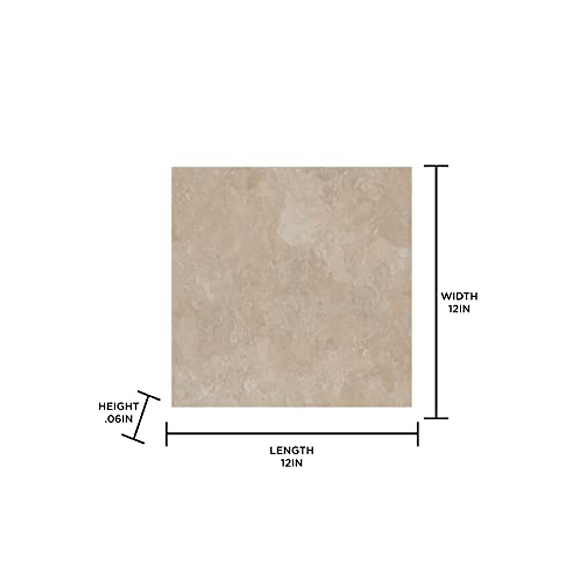 FloorPops FP3325 Canyon Peel & Stick Floor Tiles, Brown