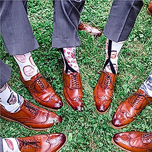 ShineSand Crazy Funny Food Socks,Novelty Custom Face Socks,Photo Socks Personalized With Pizza Taco Beer Avocado Fun Gift