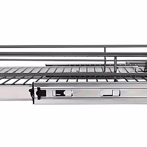 Multi-Purpose Cabinet Organizer,Sink Organizer and Storage,2-Tier Cabinet Pull Out Shelves,Pull Out Cabinet Organizer,Kitchen Helper,for Bathroom,Laundry Room,Kitchen,Pantry(Gray,21.5*13.5*15in)