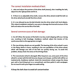 113.226431 113.226432 113226431 113226432 Drive Belt Compatible with Craftsman Disc Sander 2PCS