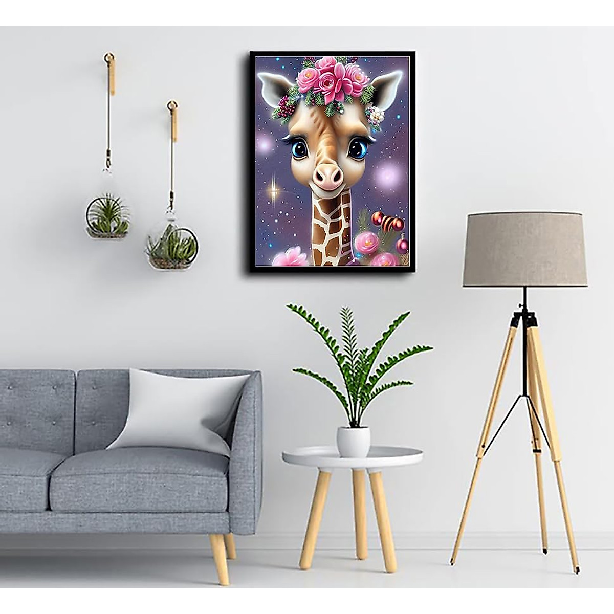 GemZono Paint by Numbers Kit for Adults,Personalized Painting Art Giraffe DIY Paint by Numbers Painting for Beginners for Home Wall Painting Decor Gift 11.8 x 15.8 inch