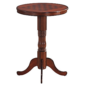 ERGOMASTER 3-Piece Dining Table Set for 2, Compact Round Table with Swivel Bar Stools, Retro Style Kitchen and Dining Room Furniture for Small Spaces