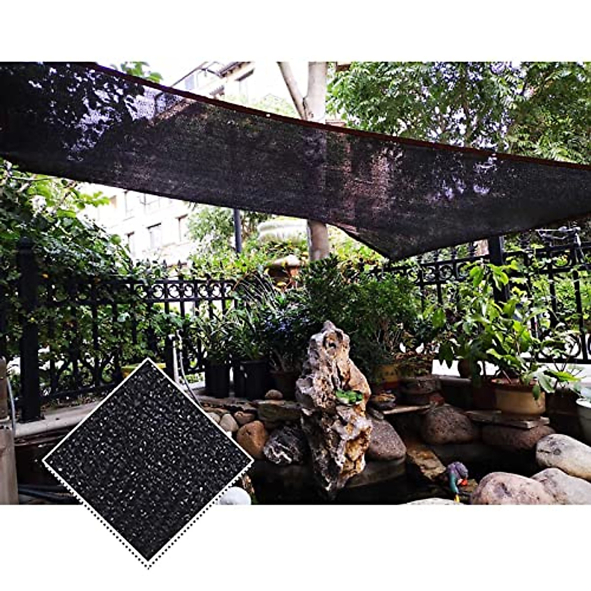 Xrdbfd Garden Shade Net, Greenhouse Cover, 85% Shading Rate, Pergola Shade Netting, Sunscreen Breathable Shade Cloth, Outdoor Rectangular Shade Sail, 2/3/4/6/10m,2x2.5m(6.6 * 8.2ft)