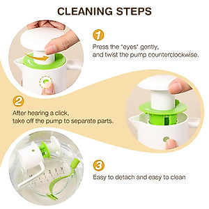 Vucchini Salad Dressing Shaker Mixer Bottle Homemade Salad Dressing Container - BPA Free Glass Juice Storage Ketchup