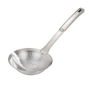 Skimmer Ladle Skimmer Spoon 304 Stainless Steel Skimmer 14.5 ln for Cooking Frying Skimming Colander/Strainer Stainless Steel Kitchen Tools