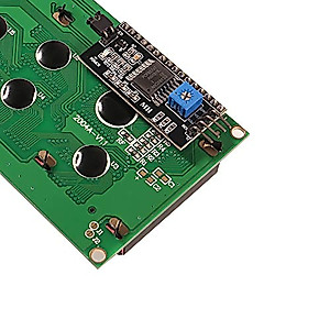 ALMOCN IIC I2C TWI Serial 2004 20x4 LCD Display Module with I2C Interface Adapter Green Backlight for Arduino MEGA256(Green)