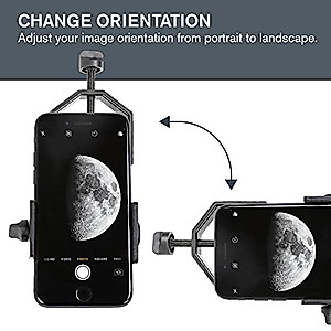Celestron – Smartphone Photography Adapter for Telescope – Digiscoping Smartphone Adapter – Capture Photos and Video Through Your Telescope or Spotting Scope Eyepiece