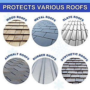 MAXKOSKO Roof Heat Cable for roof and gutters Snow Melting, deicing Cable kit with 6ft Lighted Plug, 120V 8w/ft, 36ft Heating Cable