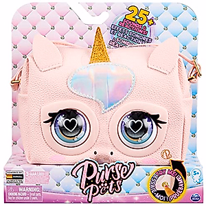 Purse Pets, Glamicorn Unicorn Interactive with Over 25 Sounds and Reactions, Easter Basket Gifts, Kids Toys for Girls Ages 5 and up