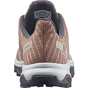 Salomon Outbound Prism Hiking Shoes for Women, Sirocco/Mocha Mousse/Alloy, 7.5
