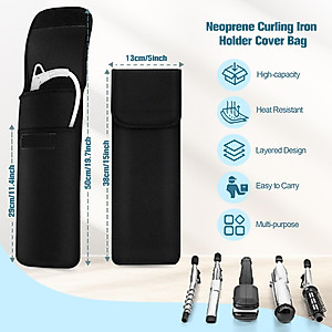 ALEIFLE Heat-Resistant Storage Bag Travel Case Cover Pouch for Hair Straightener Curling Iron Flat Iron