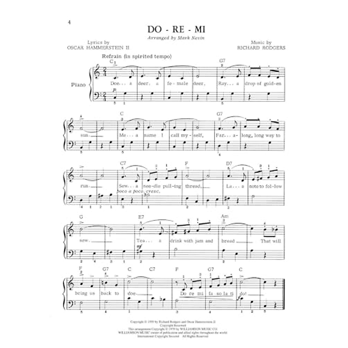 The Sound Of Music Beginner's Piano Book - Piano, Vocal and Guitar Chords