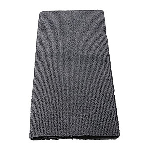 RV Camper Step Covers 3 Pack - 23 Inch Wide Straight Carpet Stair Rug Gray - Great for RV, Campers, Trailer, Vans with 8-11" Deep RV Stairs - Non-Slip Outdoor Stair Step Covers