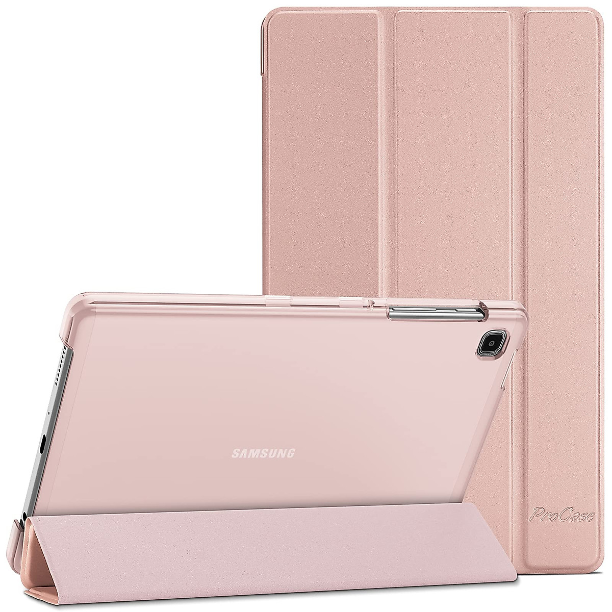ProCase Cover for Samsung Galaxy Tab A7 Lite 8.7 Inch 2021 Tablet Model SM-T220/T225/T227，Slim Stand Hard Back Shell Protective Case for Galaxy Tab A7 Lite 8.7" -Rosegold