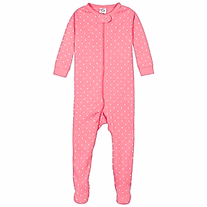 Gerber Baby Girls' 2-Pack Footed Pajamas, Unicorns Pink, 18 Months