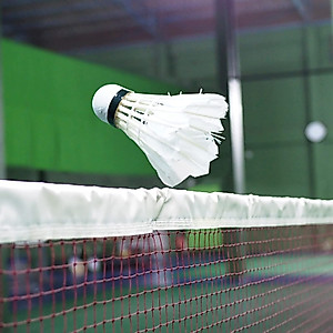 Luqeeg Portable Badminton Net - Outdoor Volleyball Net for Backyard and Beach, Professional Tennis Net for Tennis, Soccer Tennis, Kids Volleyball - 6.5x0.5m(Red)