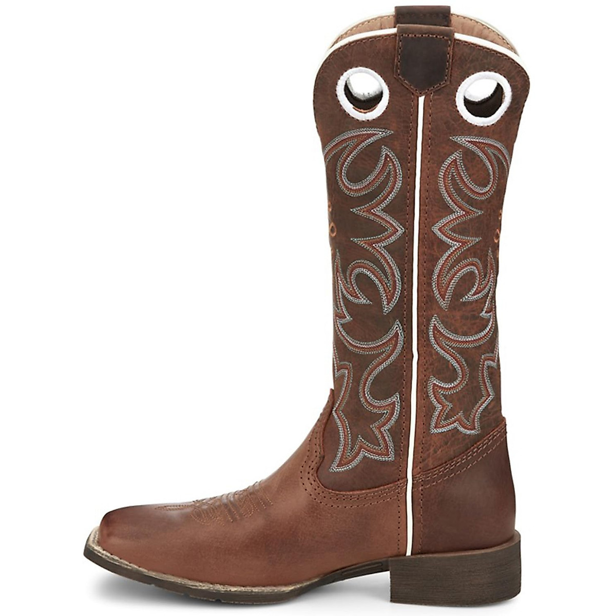 JUSTIN Boots Women's Gypsy Cam Leather Brown Cowgirl Boot Brown 7.5 B