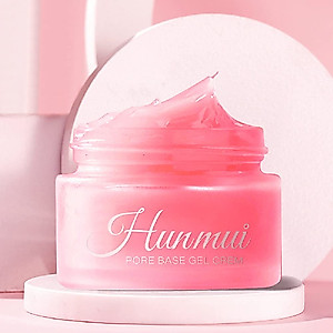 2PCS Hunmui Face Primer Pore Base Gel Cream Cover Pores Water Embellish Skin Silky Finish Primer, Remove Oils Isolating Pore Light Weight Primer Natural Make Up To Flawless Face Firming Moisturizers