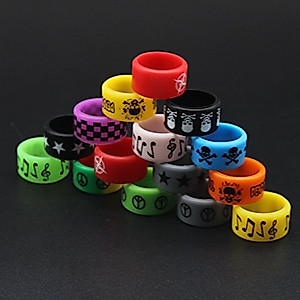 SIlicone Bands - Pack of 30 Rings Silicone Anti Slip SIlicone Bands Accessories for RBA RDA Tank Mechanical Mods glass - Diameter 20mm