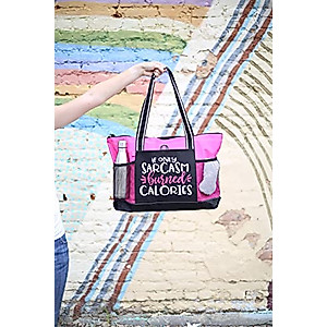 Brooke & Jess Designs Cute Gym Bag - Ladies Workout Gym Tote with Pockets - Gifts for Women, Sports Bags - Birthday, Christmas Gift, Mother's Day