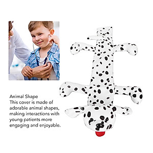 Dioche Stethoscope Cover, Animal Shape Stethoscope Cover Sleeves Plush Sleeves Stethoscope Accessories for Nurses & Doctors (Spotted Dog)