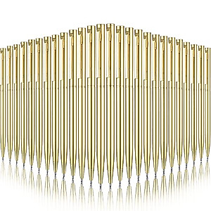 26 Pieces Slim Metallic Retractable Ballpoint Pens 1 mm Medium Point Black Ink Pen Nice Present for Wedding Business Office Supplies Teachers Students Graduation Present (Golden)