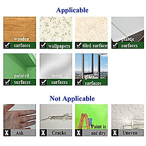 WISHAVE Large Dry Erase Whiteboard Sticker Wall Decal ,Self-Adhesive White Board Sticker Vinyl Peel and Stick Paper for School, Office, Home, Kids Drawing with 1 Marker 78.7 X 17.5 inch