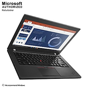 Lenovo ThinkPad T460 14 Inch Business Notebooks, Intel Core i5 6300U up to 3.0GHz, 12G DDR3L, 500G, WiFi, mDP, HDMI, Windows 10 64 Bit-Multi-Language Supports English/Spanish/French(Renewed)