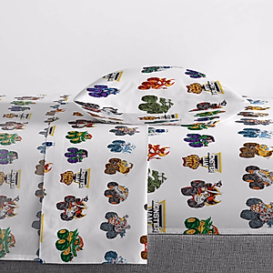 Monster Jam Truckin Pals Toddler Sheet Set - 3 Piece Set Super Soft and Cozy Kid’s Bedding Features Grave Digger & Megalodon - Fade Resistant Microfiber Sheets (Official Monster Jam Product)