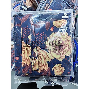 DRESSTELLS Women's Cocktail Dresses for Wedding Guest 2024, Formal Fit Flare Homecoming Prom Vintage Tea Party Hepburn Dress, Modest Funeral Midi Dress Navy M