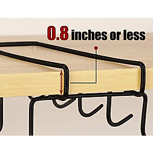 bafvt Coffee Mug Holder, Mugs Rack Under Shelf, Kitchen Storage Drying Rack, Stainless Steel (10)