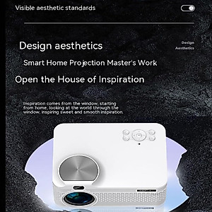 Remote focusing Android intelligent projector, high-definition 1920*1080P video, home theater portable projector, 1280 x 720 Display resolution, wireless on-screen projection. 20-200 inch projection