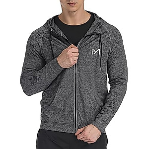 MEETYOO mens Running for Men outerwear jackets, Grey, Small US
