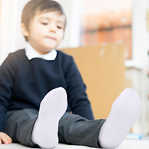 Cooraby 15 Pack Kids' Half Cushion Low Cut Athletic Ankle Socks Boys Girls Ankle Socks