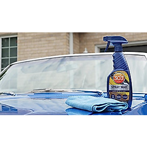 303 Spray Wax - Quick And Easy Spray On Wax - Lasts Up To 90 Days - Use On Wet Or Dry Surfaces - Natural And Synthetic Protection - Carnauba Wax Formulation, 16 fl. oz. (30217CSR) Packaging May Vary