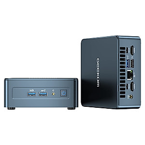 GEEKOM Mini PC Mini IT12, 12th Gen Intel i7-12650H NUC12 Mini Computers(10 Cores,16 Threads) 16GB DDR4/512GB PCIe Gen 4 SSD Windows 11 Pro Desktop PC Support Wi-Fi 6E/Bluetooth 5.2/USB 4.0/2.5G LAN/8K