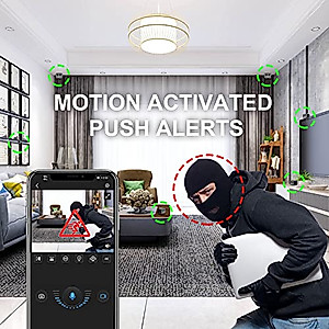 Mini Spy Double Lens Camera,1080P WiFi Hidden Cameras, Portable Small HD Nanny Cam with Motion Detection, Indoor Covert Security Camera for Home and Office -Intercom Function,Built-in Battery