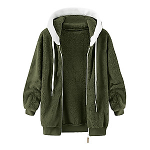 Ollysqiar Quarter Zip Pullover Women Hooded Coats Jacket Pullover saved items coupons & promo codes womens travel outfit for airplane ladies clothes sale hiking outfit for women y orders