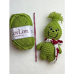 LovLim Crochet Yarn kit, 16 Soft Cotton Yarn Skeins,1000+ Yards, for Crochet and Knitting, Free Crochet/Amigurumi Patterns, Craft DK Yarn Perfect Starter Kit