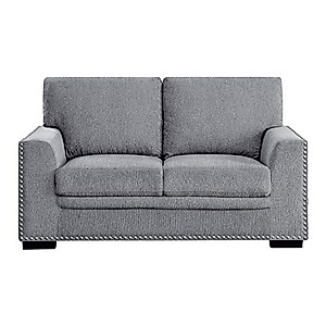 Lexicon Winona Living Room Loveseat, Gray