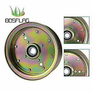 BOSFLAG 2 Pack 539132728 Idler Pulley Replaces Husqvarna 539132728 Idler Pulley, Husqvarna 589766102, 539112196, 589766101 for Husqvarna RZ4623, MZ6128, Z246, RZ46i, MZ61, RZ5424, MZ5225 Lawn Tractors